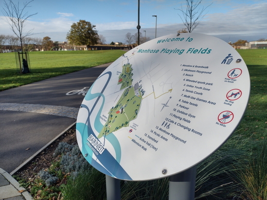 Interpretation and orientation signs for playing fields | Fitzpatrick ...