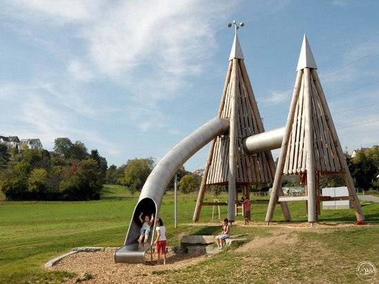 Richter Spielgeräte Middle Pyramid Tower | Timberplay | ESI External Works