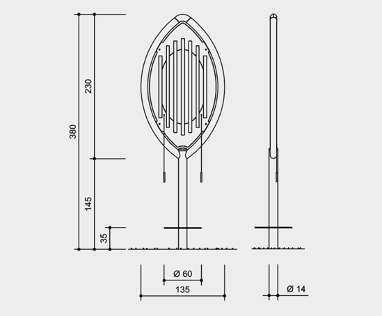 Sound Tree outdoor musical instrument | Timberplay | ESI External Works