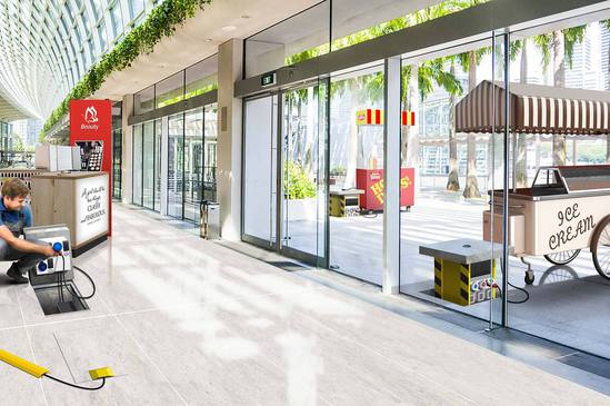 Power units for outdoor areas within shopping centres | Pop Up Power ...