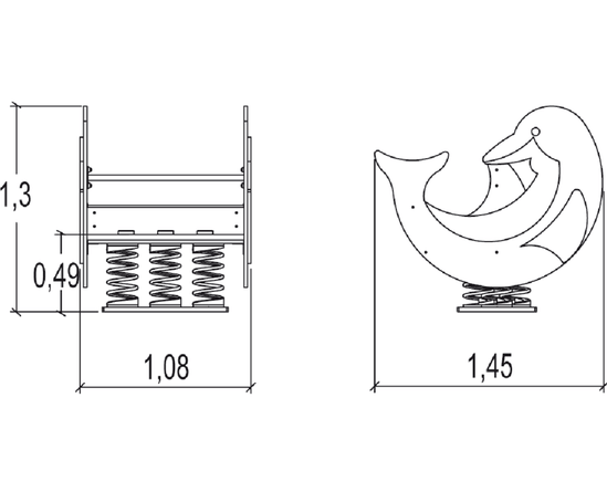 Dippy the Dolphin springer (J981) | Proludic Play & Sports Areas | ESI ...
