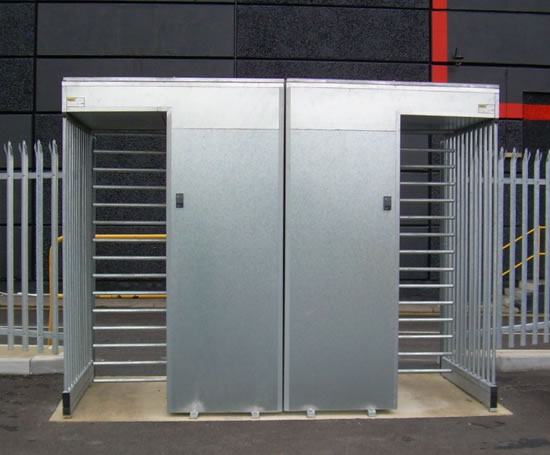 Full-height pedestrian turnstiles | Avon Barrier | ESI Building Design