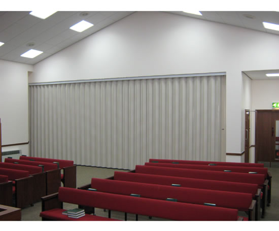 DuraSound acoustic accordion-style folding partition | Beehive Folding ...