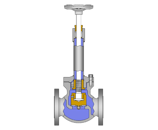 Stainless steel extended spindle globe valve Series 9201 | Blackhall ...
