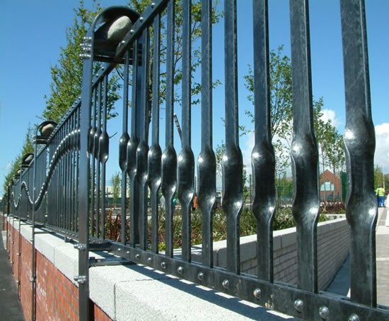 Bespoke steel railings | CB Arts | ESI External Works