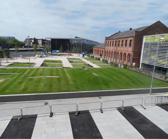 Landscaping, the Roundhouse College campus, Derby | East Midlands ...