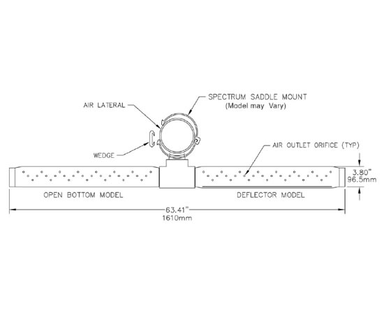 MaxAir™ PVC non-metallic wide band diffuser | Environmental Dynamics ...