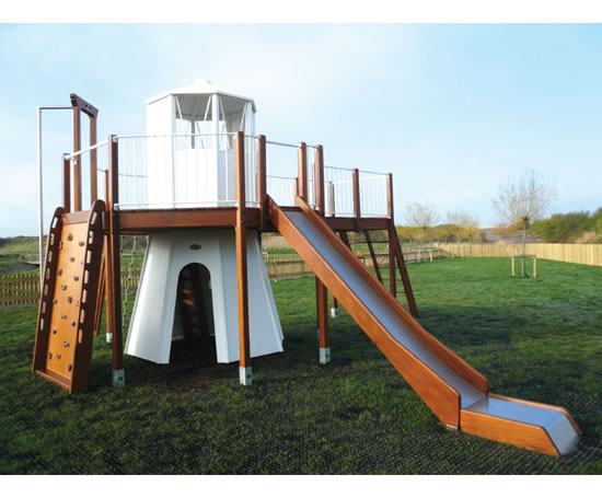 Lighthouse themed play equipment | Play area, Lighthouse, Cubby houses