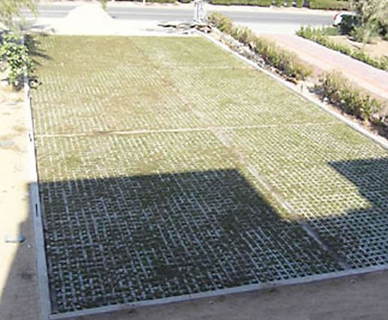 360m3 of Grasscrete system GC1, private car park, Kuwait | Grass ...