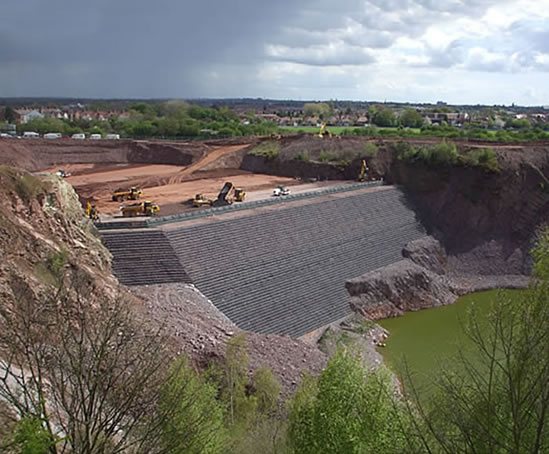 Fortrac® high modulus, low creep geogrids | HUESKER | ESI External Works