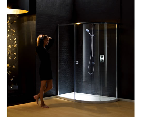 Radiance NRXO1480 curved offset shower surround and tray | Matki ...