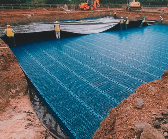Aquacell Core stormwater management modules | Wavin | ESI External Works