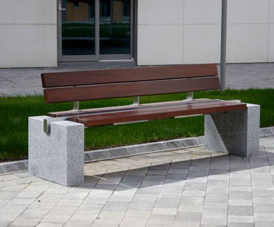 s83 - cut granite, 316 stainless steel and timber seat | Omos | ESI ...