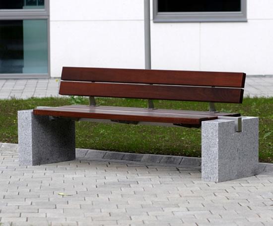 s83 - cut granite, 316 stainless steel and timber seat | Omos | ESI ...