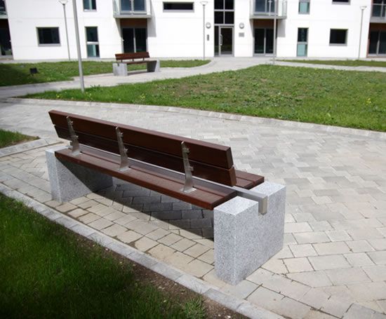 s83 - cut granite, 316 stainless steel and timber seat | Omos | ESI ...