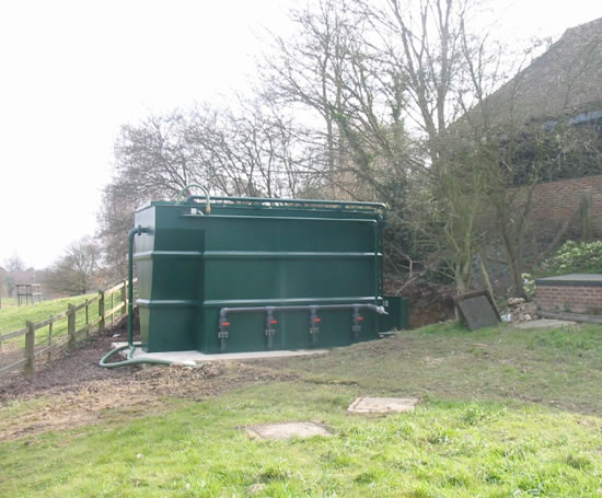 ECO-SAF biological treatment plant rental, Ightham Mote | Pollution ...