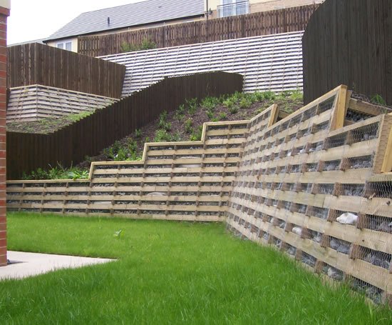 Crib Retaining Wall Detail
