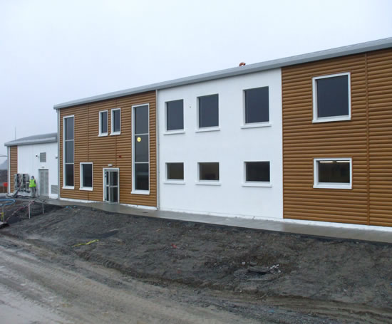 Timber Trend half-log effect vinyl cladding, Limerick | Residentiel ...