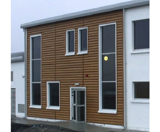 Timber Trend half-log effect vinyl cladding, Limerick | Residentiel ...