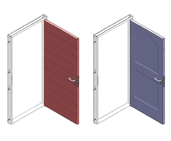 Profiled steel doors | Robust UK | ESI Building Design