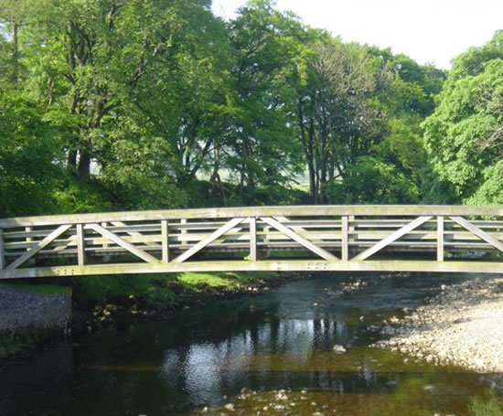 Truss girder timber bridges | Sarum Hardwood Structures | ESI External ...