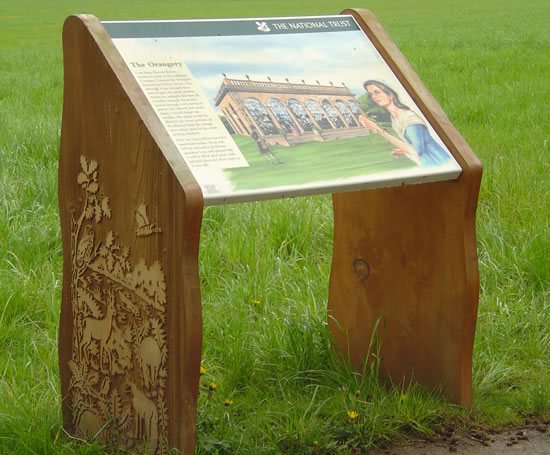 Oak lectern-frame interpretation signs | Shelley Signs | ESI External Works