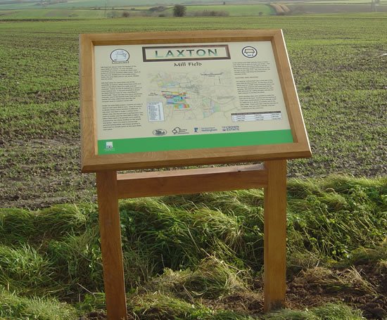 Oak lectern-frame signage | Shelley Signs | ESI External Works