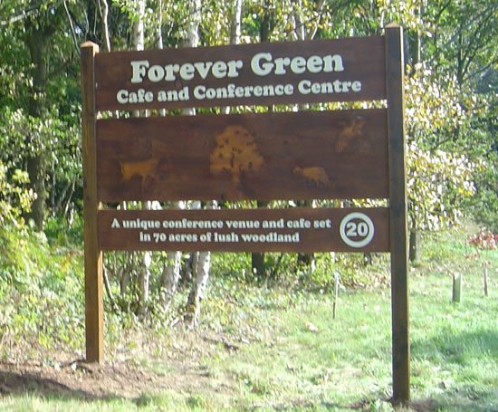 Sand-blasted timber signs | Shelley Signs | ESI External Works