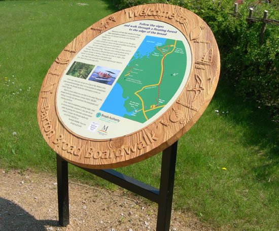 Steel lectern-frame interpretation signage | Shelley Signs | ESI ...