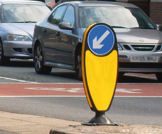 Night Owl bounce-back keep left bollard | Street Furnishings | ESI ...