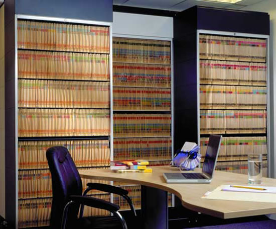 Thinline filing management system | Templestock | ESI Interior Design