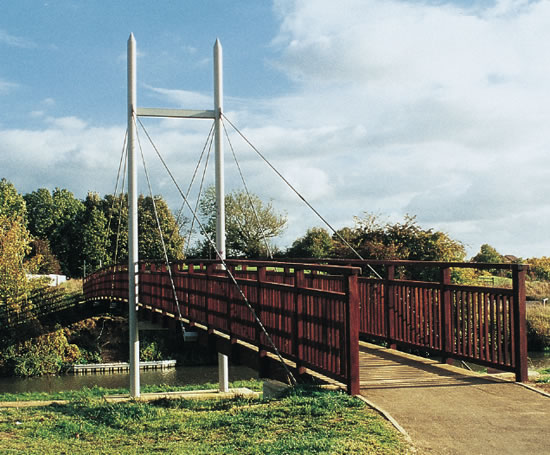 Steel and timber footbridges | Topbond | ESI External Works
