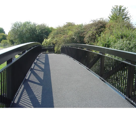 Warren design steel footbridges | Topbond | ESI External Works