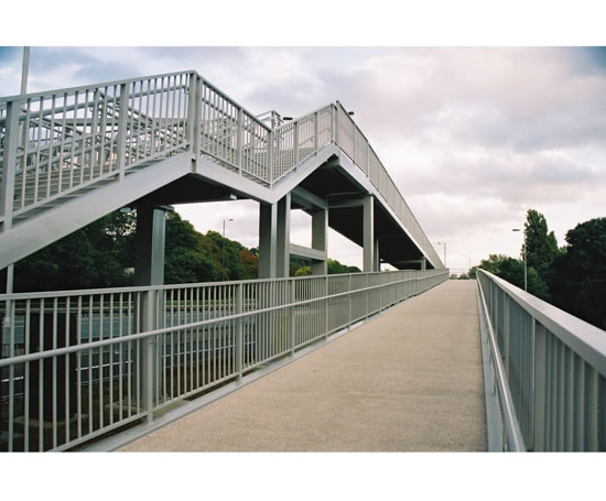 Warren design steel footbridges | Topbond | ESI External Works