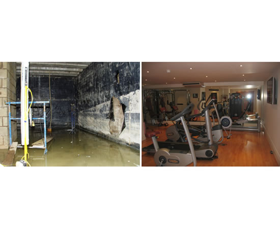 Drainage remediation, new build house | Trace Basement Systems | ESI ...