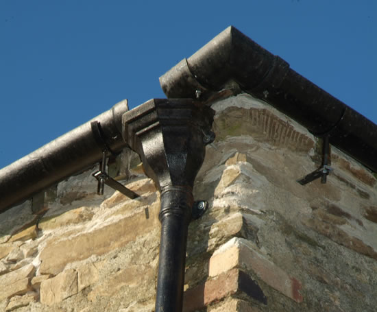 Common half-round cast iron gutters | Tuscan Foundry Products | ESI ...