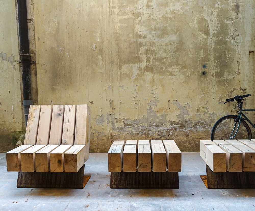Heavy-Heavy Block Seats | Streetlife | ESI External Works