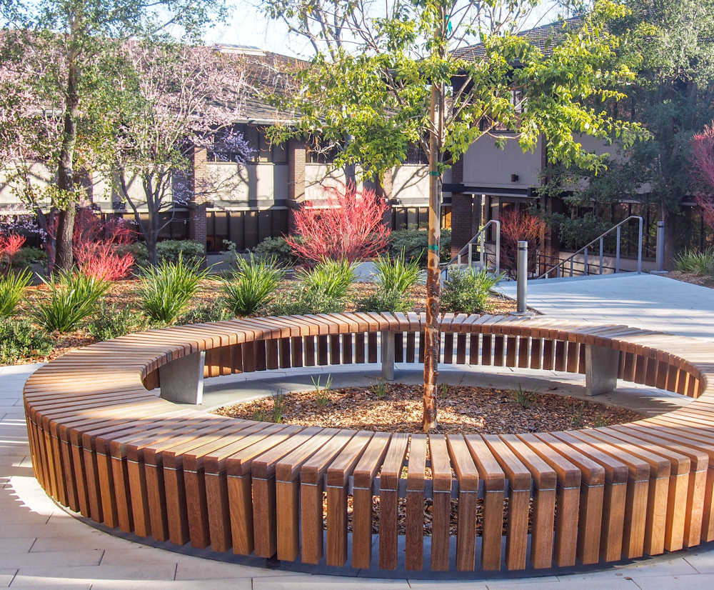 Solid Skirt Circular Benches | Streetlife | ESI External Works