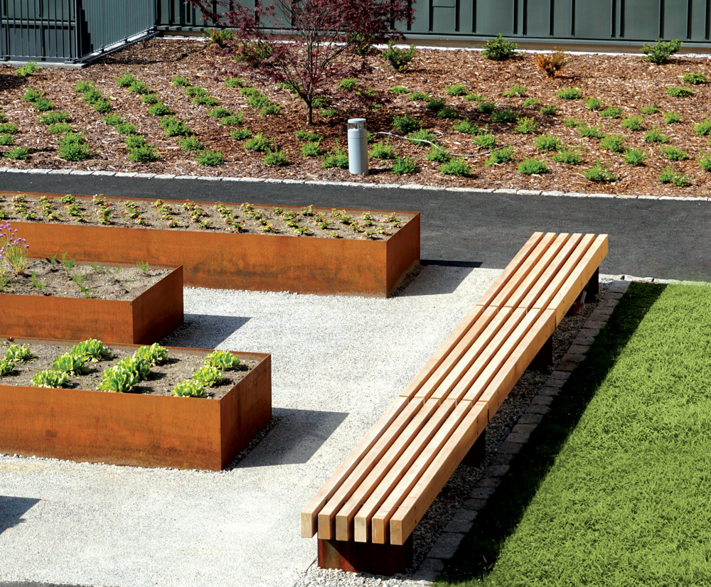 Seating and planters for nursing home's sensory garden | Streetlife ...