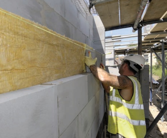 Aircrete blocks used in solid wall construction | H+H UK | ESI Building ...