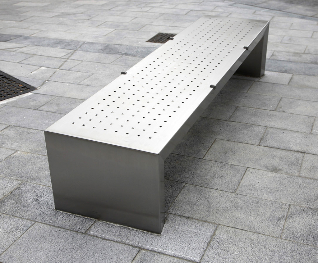 s06 stainless steel bench | Omos | ESI External Works