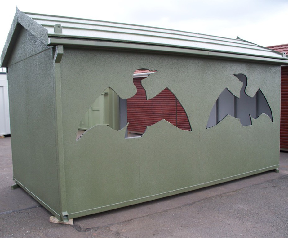 Vandal-resistant bird hide buildings | Cleveland Sitesafe | ESI ...
