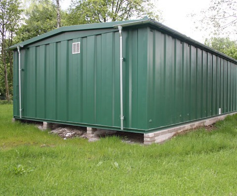 Secure storage unit for cemetery maintenance depot | Cleveland Sitesafe ...