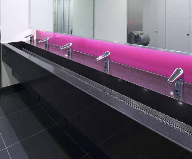 Xeista Trough vanity unit | Maxwood Washrooms | ESI Interior Design