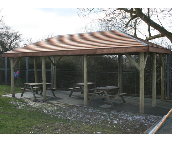 Bespoke timber canopy shelters | Setter Shelters | ESI External Works