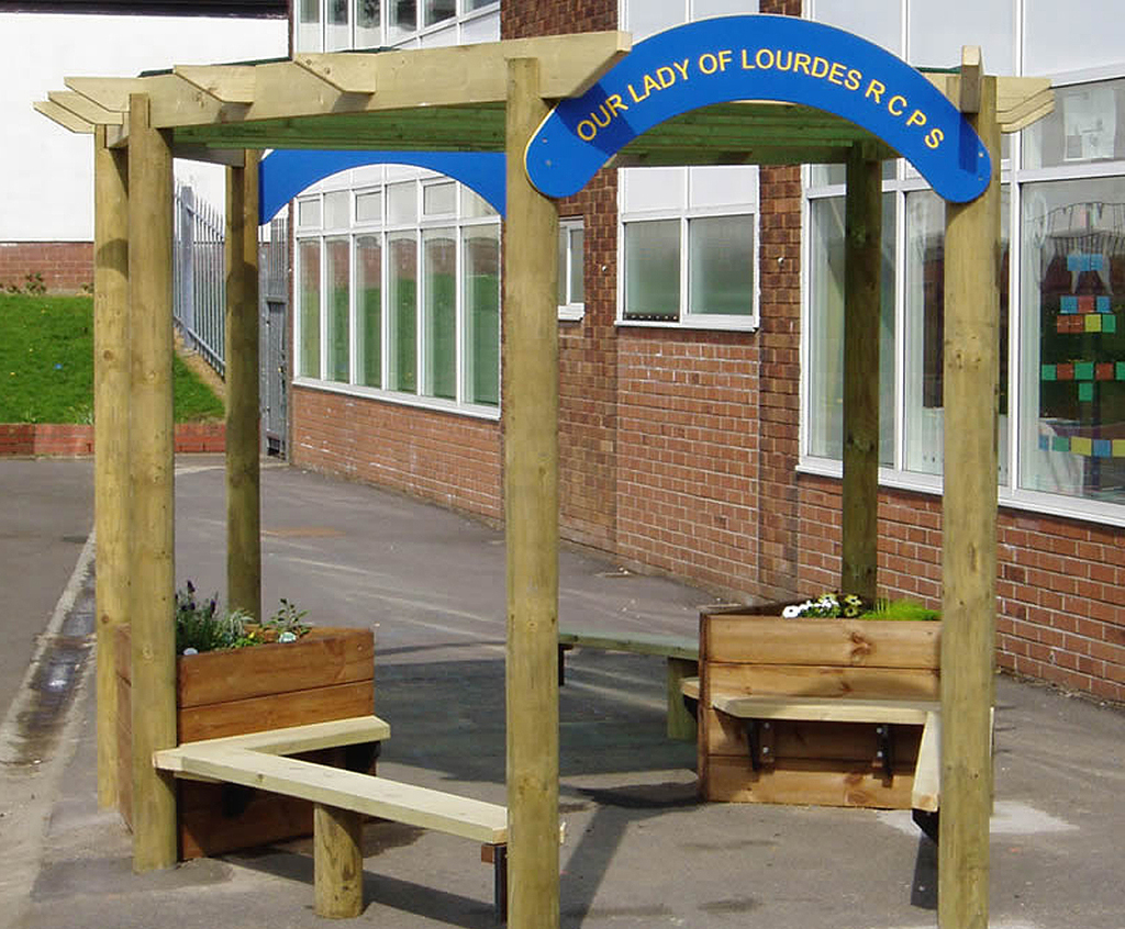 Bespoke timber/wooden pergolas | Setter Shelters | ESI External Works