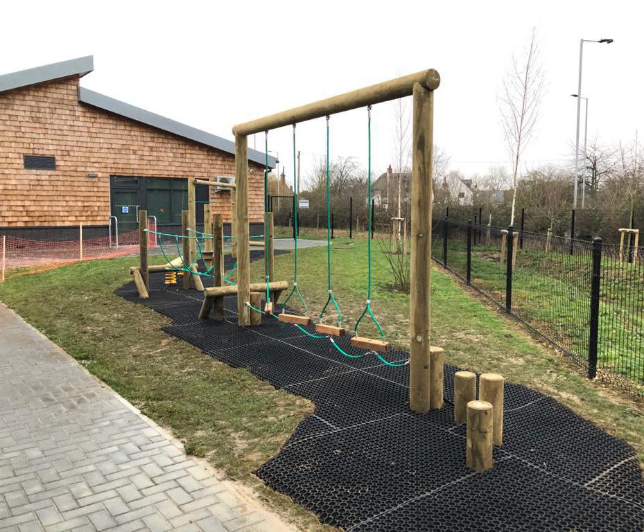 Timber play trail for school pupils of all ages | Setter Play | ESI ...