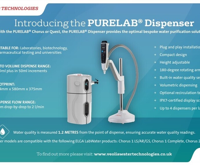 PURELAB Dispenser - ultrapure water for laboratories | Veolia Water ...