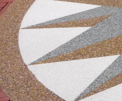 Compass design resin bound surfacing for Justice Centre | Addagrip ...