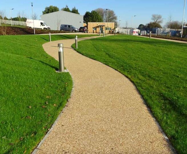 Permeable pathways for new police training facility | Addagrip Terraco ...